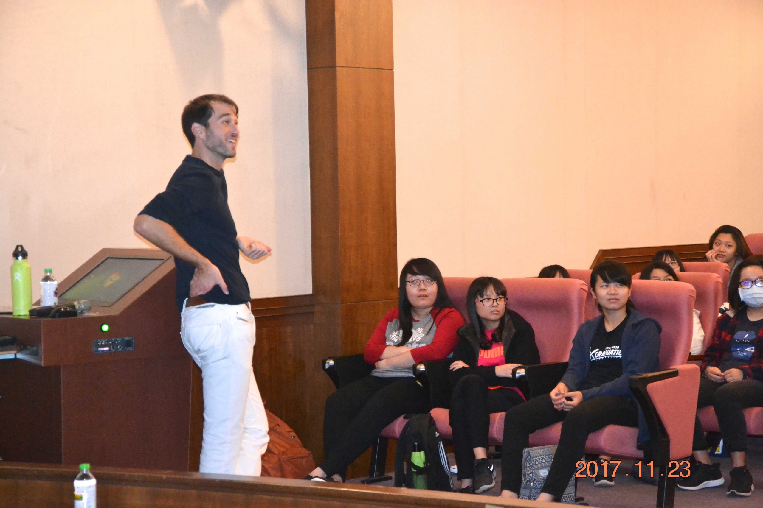 Prof. David Marno (English Department, UC Berkeley) 學術訪問活動 (2017.11.19 ...