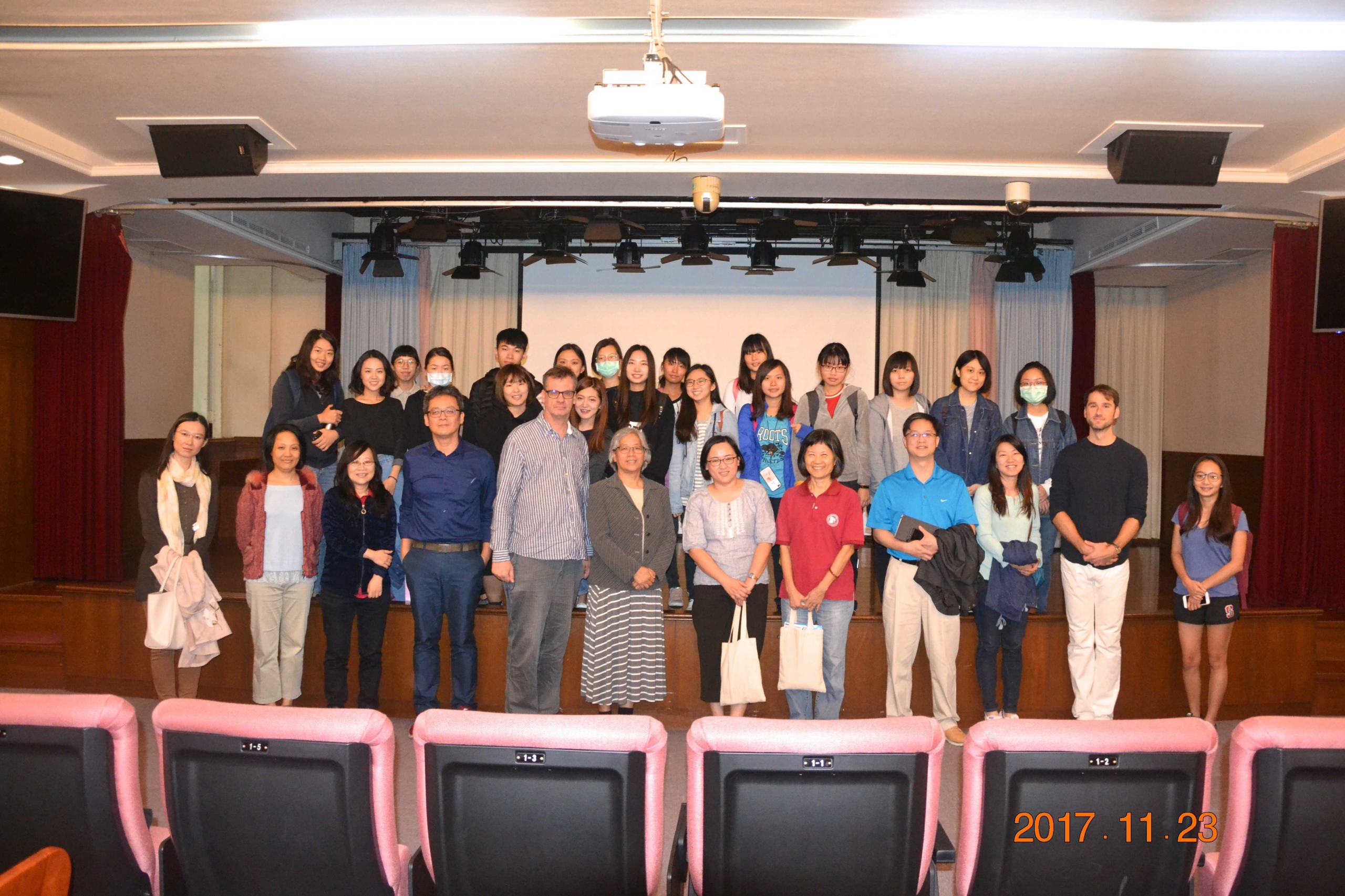 Prof. David Marno (English Department, UC Berkeley) 學術訪問活動 (2017.11.19 ...
